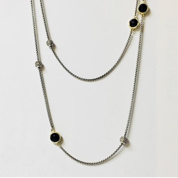 David Yurman | Jewelry | David Yurman Long Onyx Diamond Necklace | Poshmark